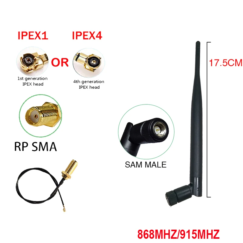 EOTH-868MHz-915MHz-Antenna-LORA-5dbi-SMA-Male-Connector-GSM-antena-signal-repeater-Lorawan-IPEX ...