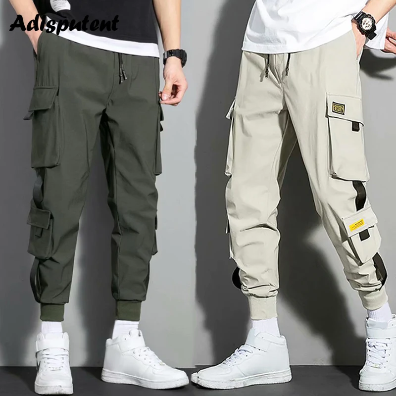 Pantalon-cargo-multi-poches-pour-homme-jogging-hip-hop-pantalon-sarouel-pantalon-de-surv-tement ...