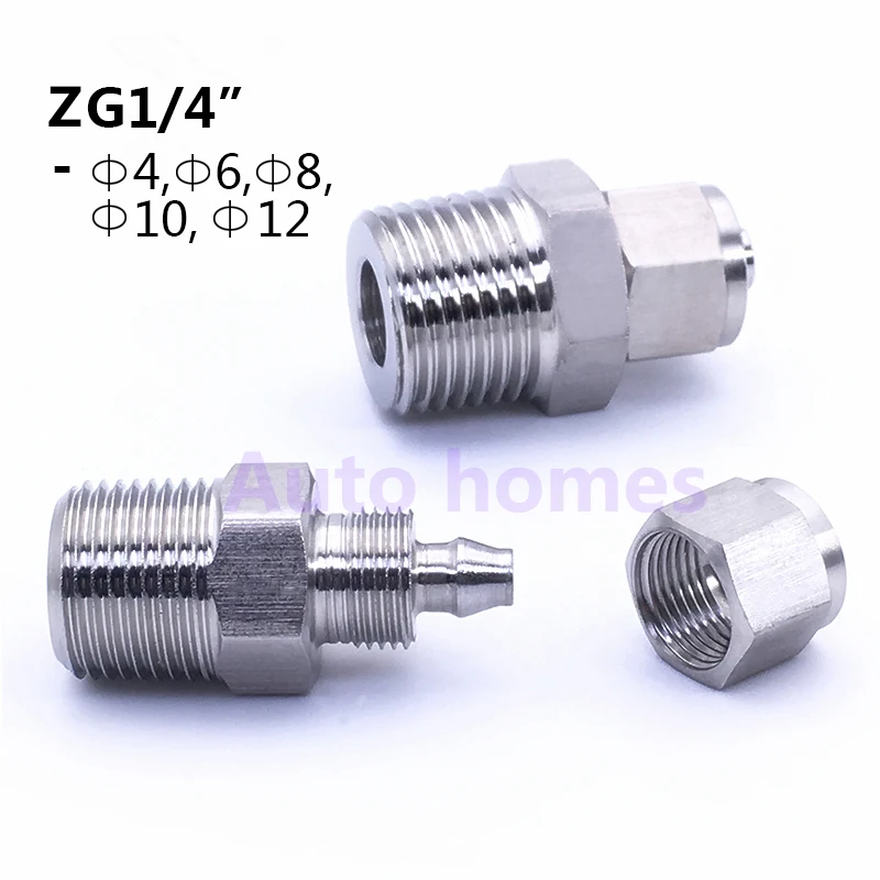 stainless-steel-straight-connectors-fittings-Quick-coupler-1-4-male-O-D ...