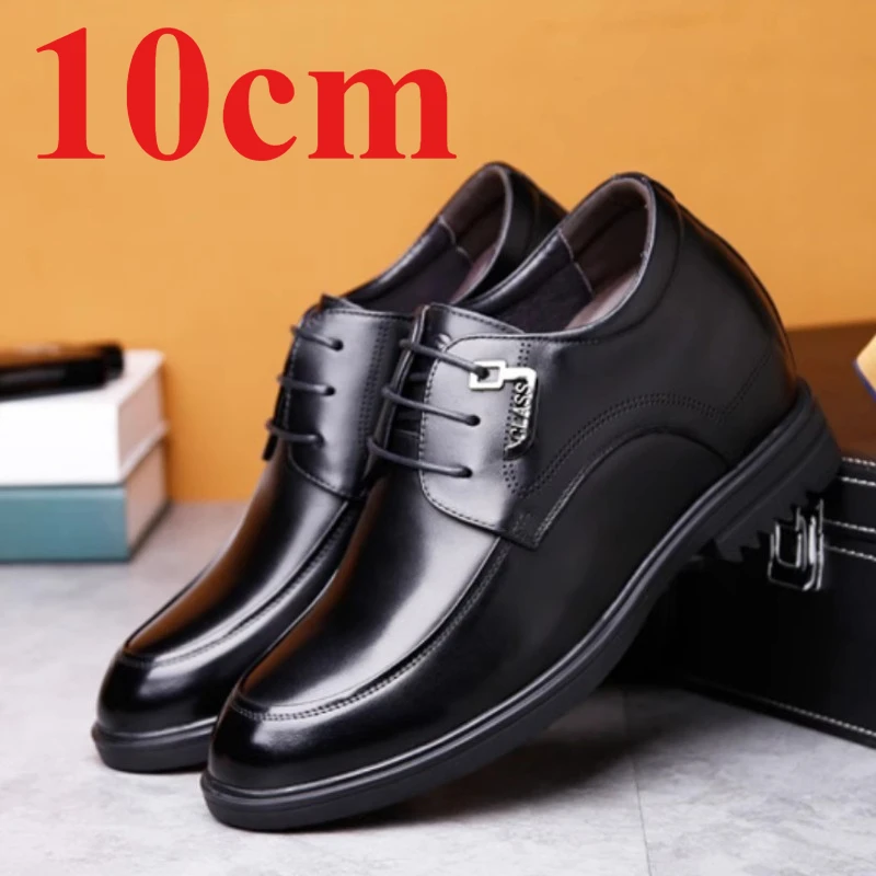 Height Increasing Derby Shoes for Men's Dress Shoes 10cm Increase ...