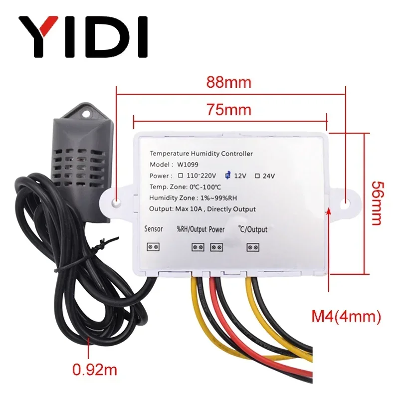 XK-W1099 Digital LED Temperature Humidity Controller