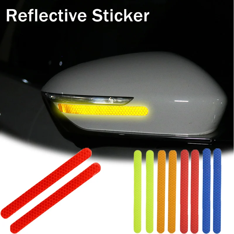 Car-Rearview-Reflective-Strip-Anti-collision-Warning-Stickers-Reflector ...