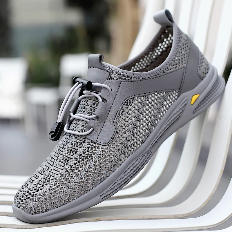Designer's New Breathable Men's Mesh Casual Shoes Massage Sole Commuter ...