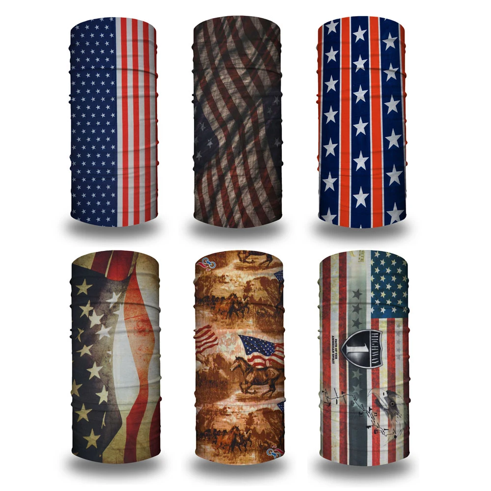 American Flag Bandana Women | American Flag Neck Gaiter | Flag Bandana ...
