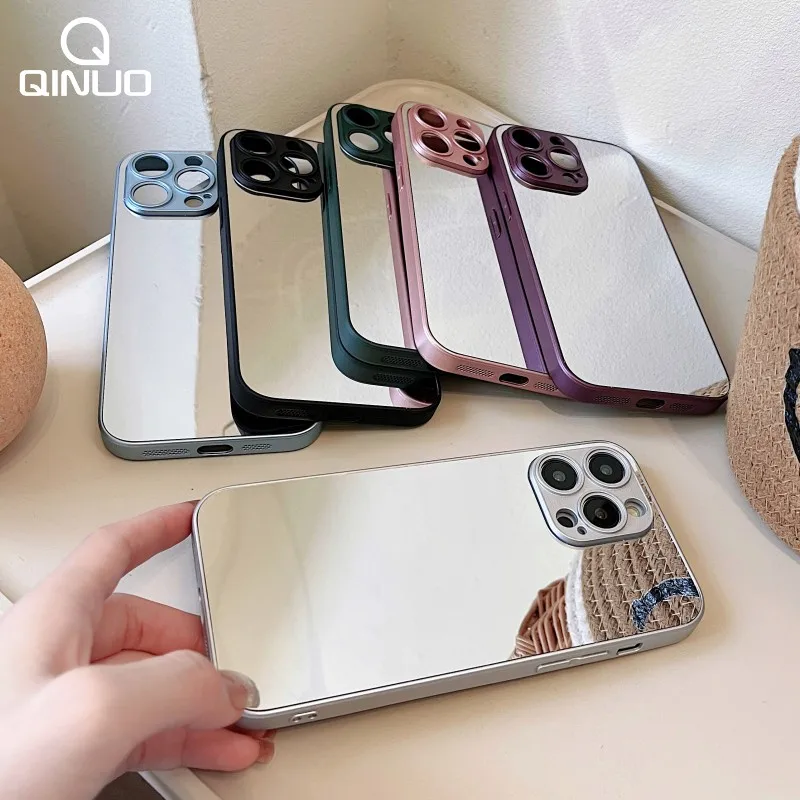 Luxury-Acrylic-Makeup-Mirror-Phone-Case-For-iphone-14-Plus-11-12-13-Pro ...