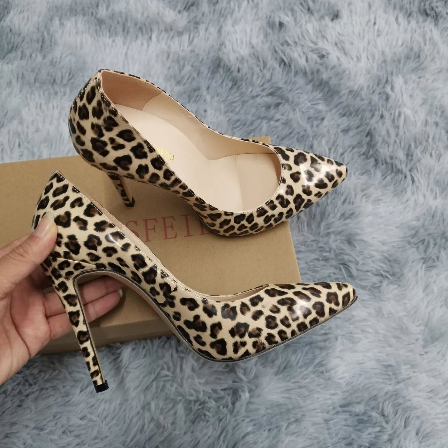 Women-Pumps-Sexy-Leopard-11cm-9cm-5cm-Pointed-Toes-Stripper-High-Heels ...