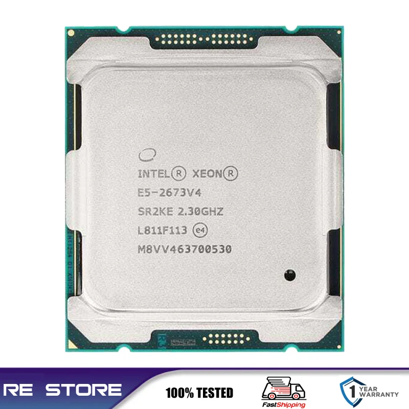 중고 인텔 제온 E5 2673 V4 프로세서, SR2KE 2.3Ghz 20 코어 135W 소켓, LGA 2011 3 CPU E5 ...