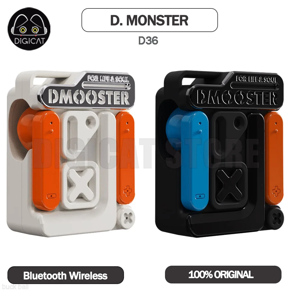 Dmooster-D36-Wireless-Bluetooth-Earphone-Building-Block-Gamer-Earphones-Noise-Reduction-Long ...