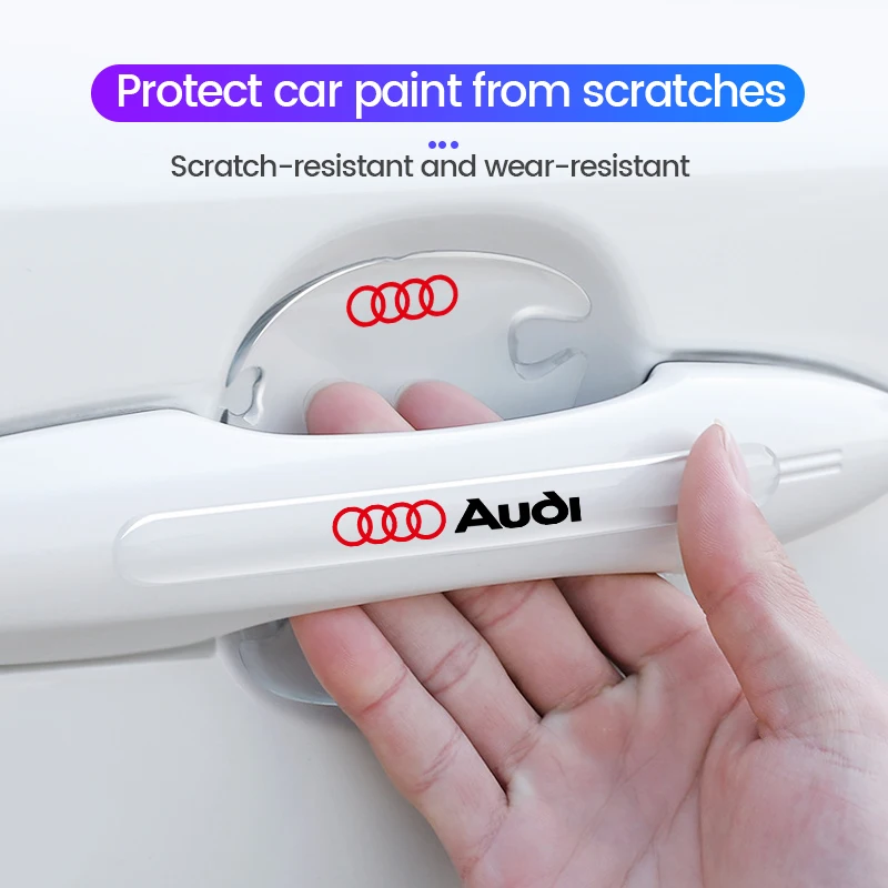 4-8PCS-Car-Door-Handle-Protection-Sticker-Emblem-Car-Styling-For-Audi-S ...