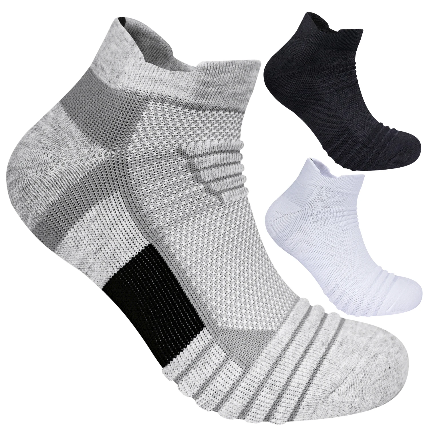 3-Pairs-Mesh-Sports-Terry-Socks-Cushioned-Moisture-managing-And-Durable ...