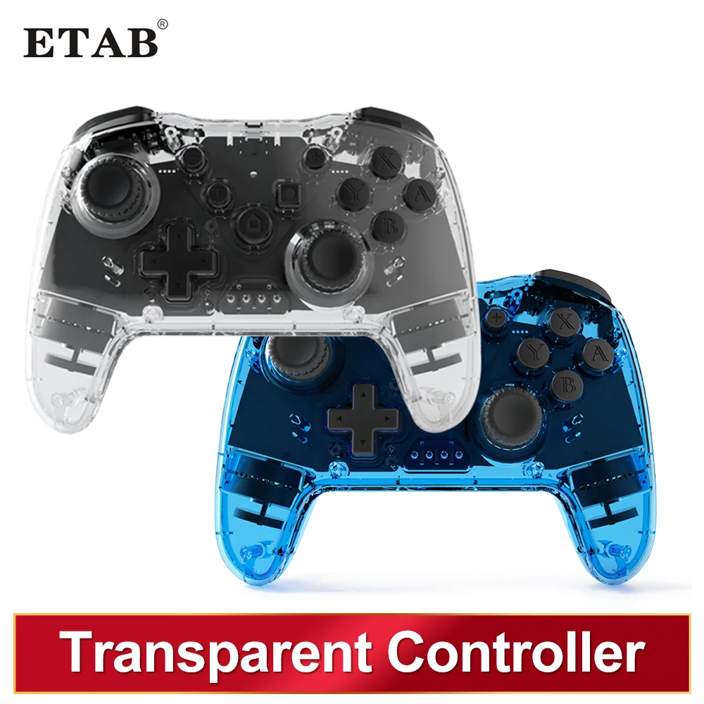 Bluetooth-Wireless-Transparent-Controller-For-Nintendo-Switch-PC-PS3 ...