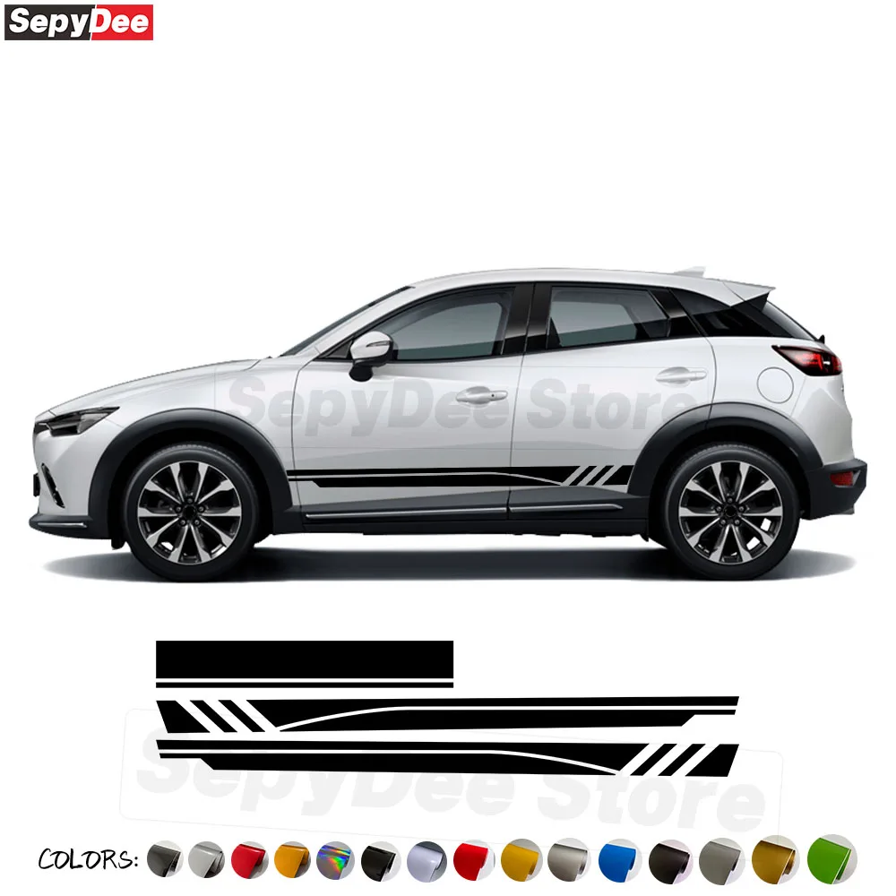Car-Hood-Bonnet-Body-Stripe-Kits-Vinyl-Film-Decals-for-Mazda-CX-3-CX-30 ...