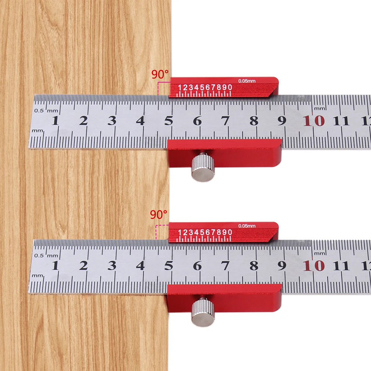 45/90Angle Steel Ruler Positioning Block Stop Angle Scriber Line ...