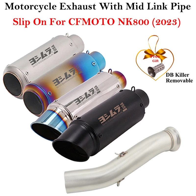 For-CFMOTO-800NK-800NK-NK-800-2023-Motorcycle-Exhaust-Escape-Modify ...