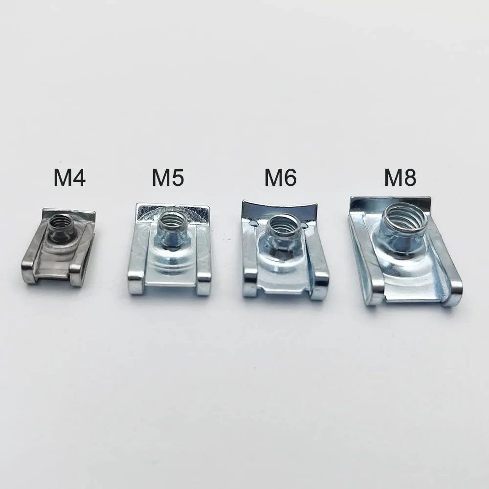 10pcs U Type Clips with Thread M6 M5 M4 M8 8mm 5mm 6mm 4mm Reed Nuts ...