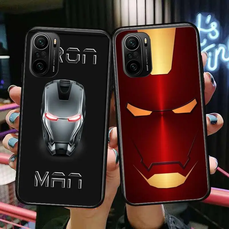 Iron Man Mask Marvel Phone Case For Xiaomi Redmi Poco F1 F2 F3 X3 Pro ...