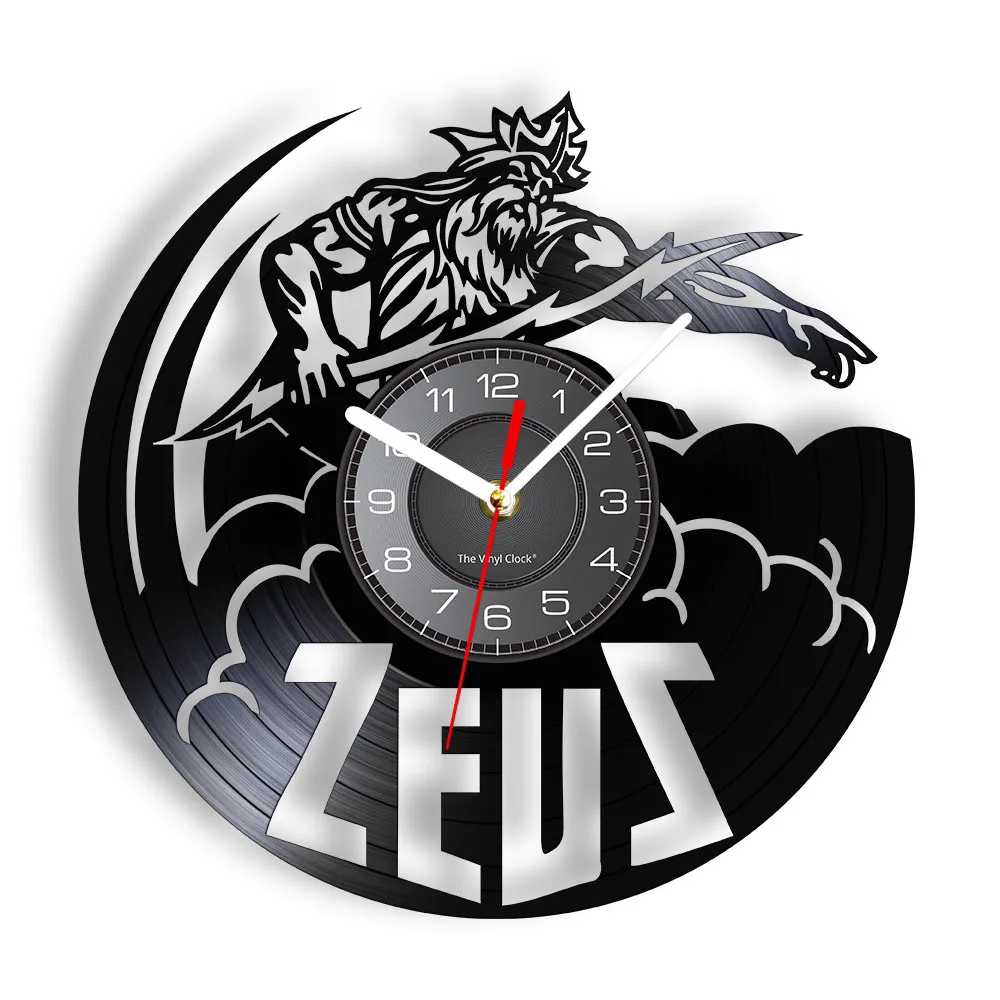 Reloj de pared antiguo rayo dios griego Zeus mitología griega Thunder ...