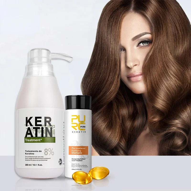 Shampoo Brazilian 5% 8% 12% Keratin Hair Treatments Straightening Curly ...