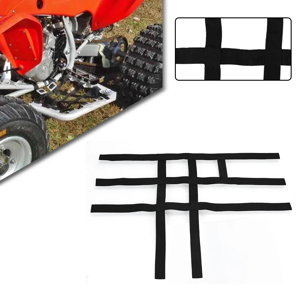 Motorcycle-Nerf-Bar-Nets-Foot-Guard-Pegs-Protective-Net-Quad-ATV-For ...