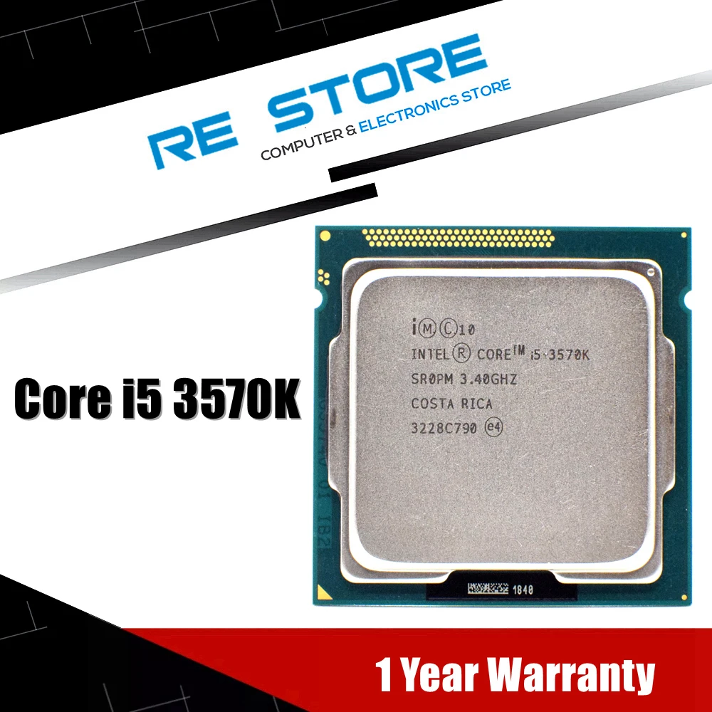 Intel Core I5 3570k 3.4ghz 6mb 5.0gt/s Sr0pm Lga 1155 Cpu Processor ...