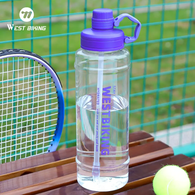 WEST-BIKING-Fitness-Water-Bottle-2L-Large-Capacity-Food-Grade-Plastic ...