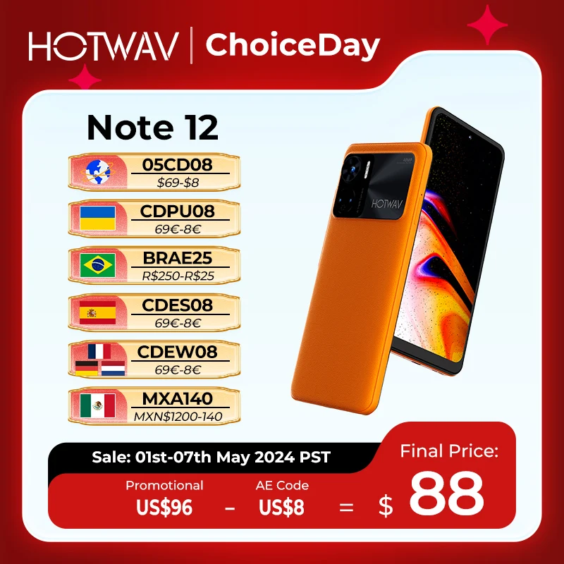 HOTWAV-Note-12-Smartphone-6-8-HD-Android-13-8GB-128GB-Octa-Core-Mobile ...