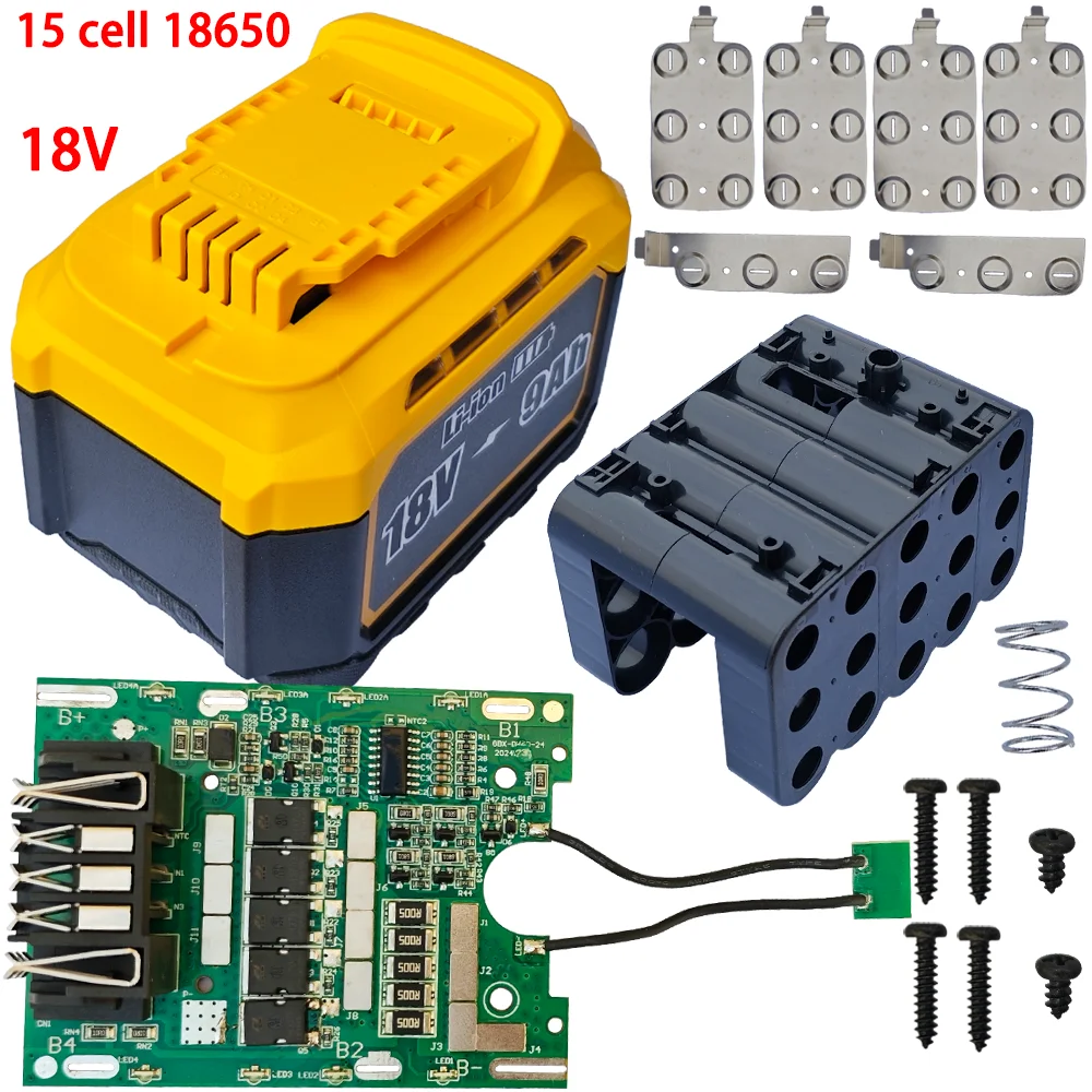 5 10 15 cell 18650 For Dewalt 18V 20V Lithium battery case shell ...