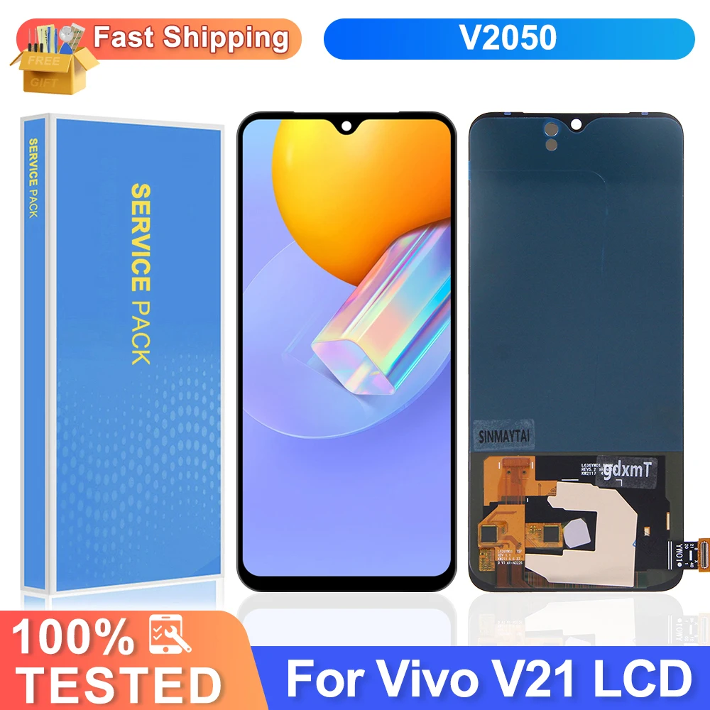 Super AMOLED V21 5G Display For Vivo V21 5G LCD V2050 Display Touch ...