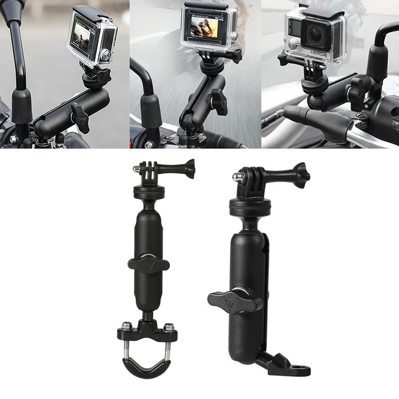 360-Rotating-Motorcycle-Bike-Camera-Holder-Handlebar-Rearview-Mirror ...
