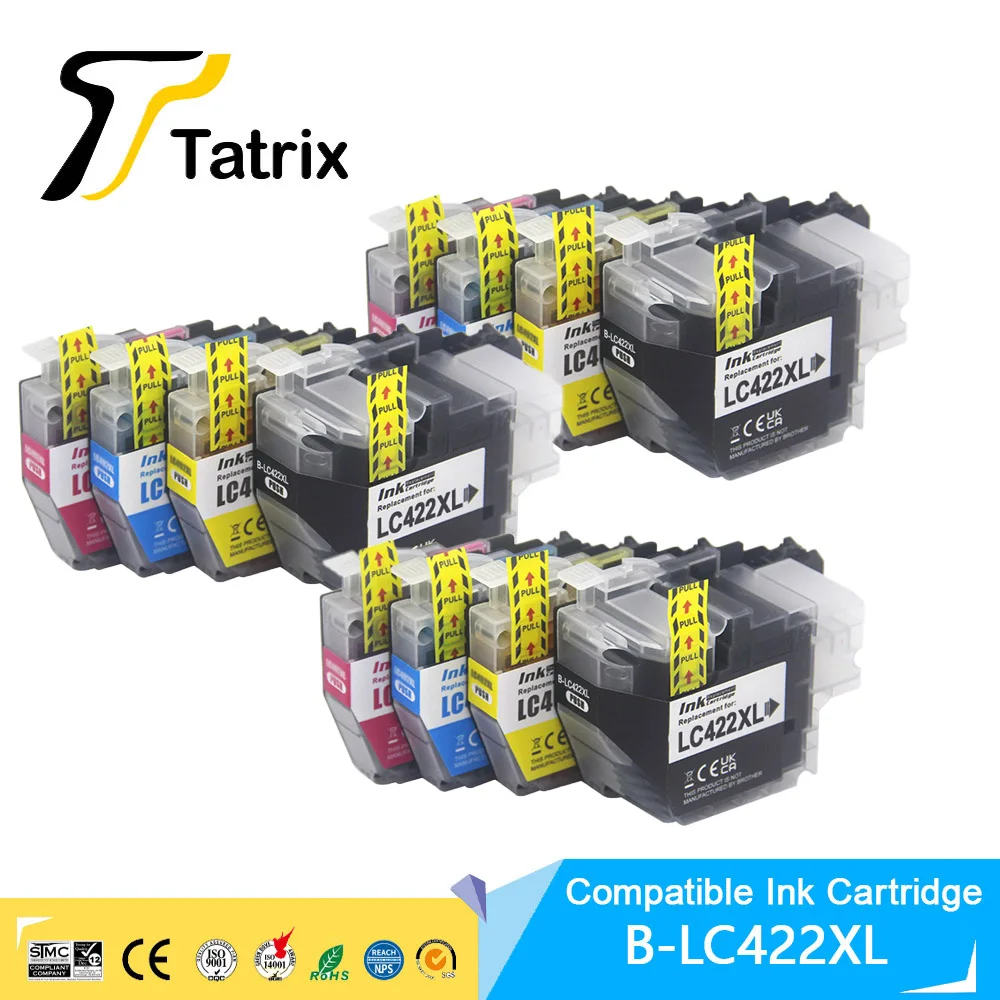 Tatrix cartucho de tinta de alta capacidad, LC422XL, LC422, Compatible ...