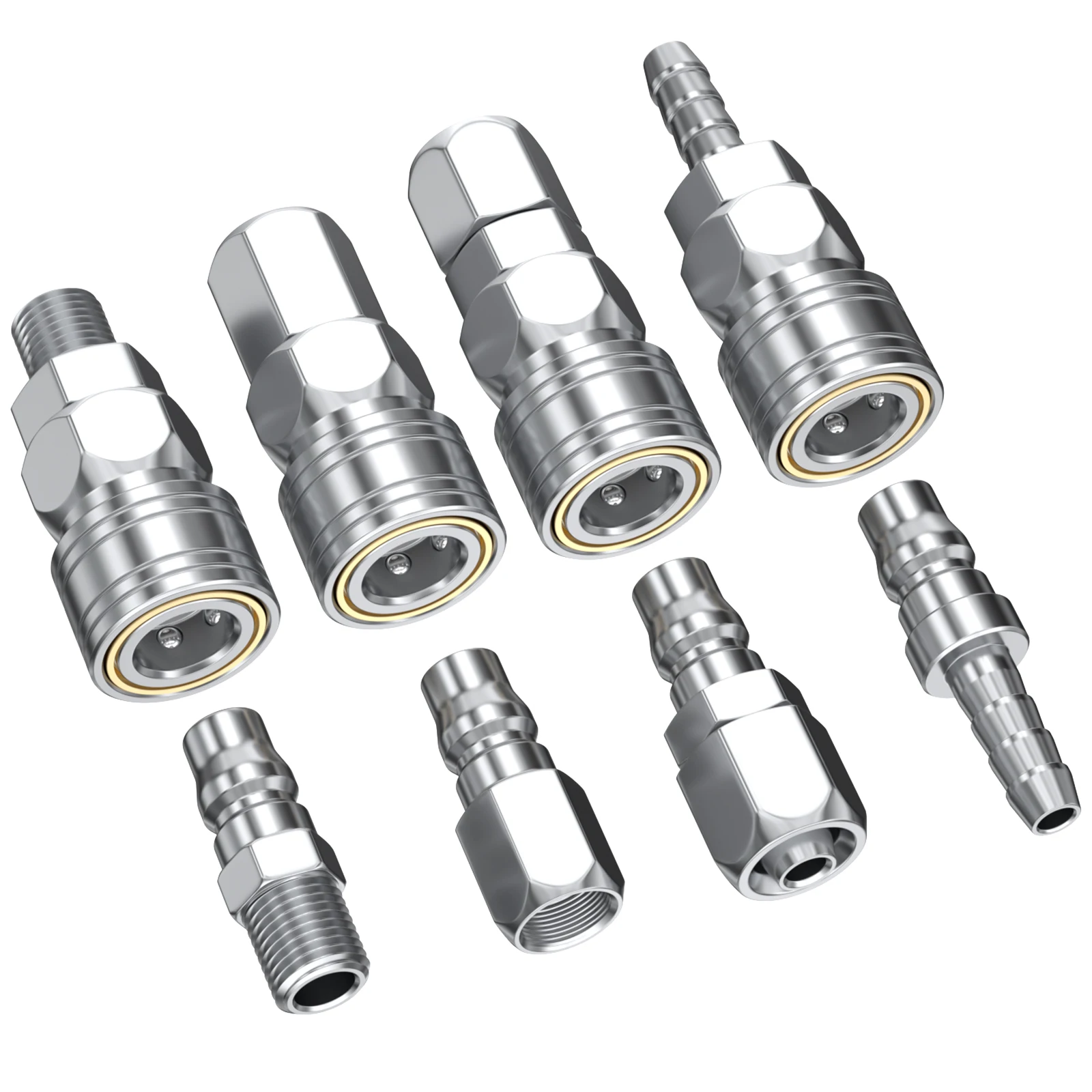 304 Stainless Steel C-Type Self-Locking Quick Connector Air Pipe ...