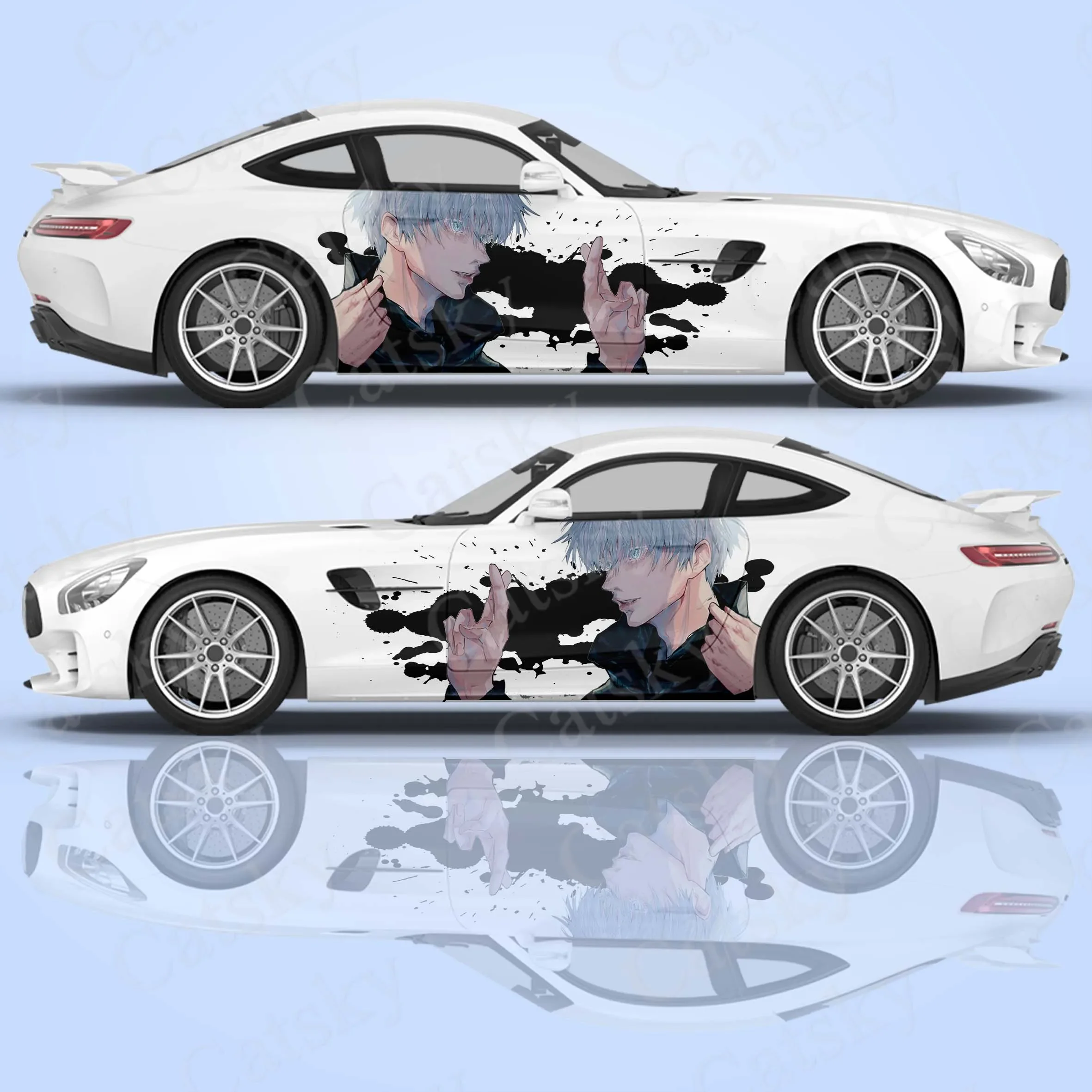 Satoru Gojo Car Body Stickers Anime Itasha Vinyl Car Side Decal Sticker ...