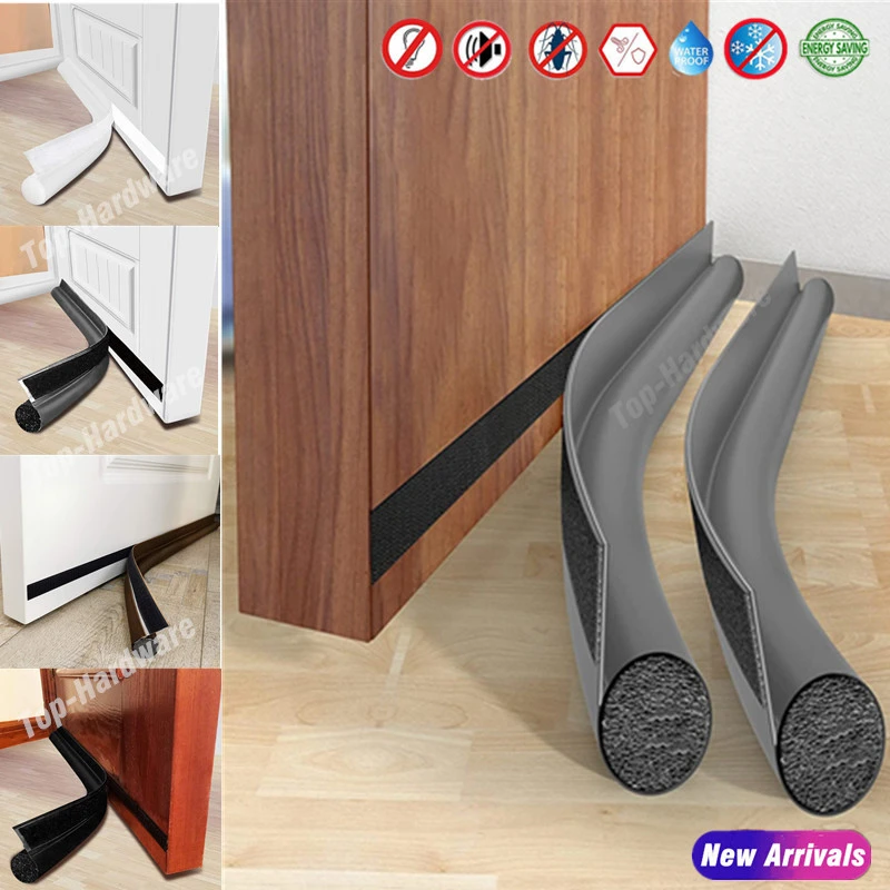 Door Draft Blocker Weather Stripping Self Adhesive Adjustable Doors ...