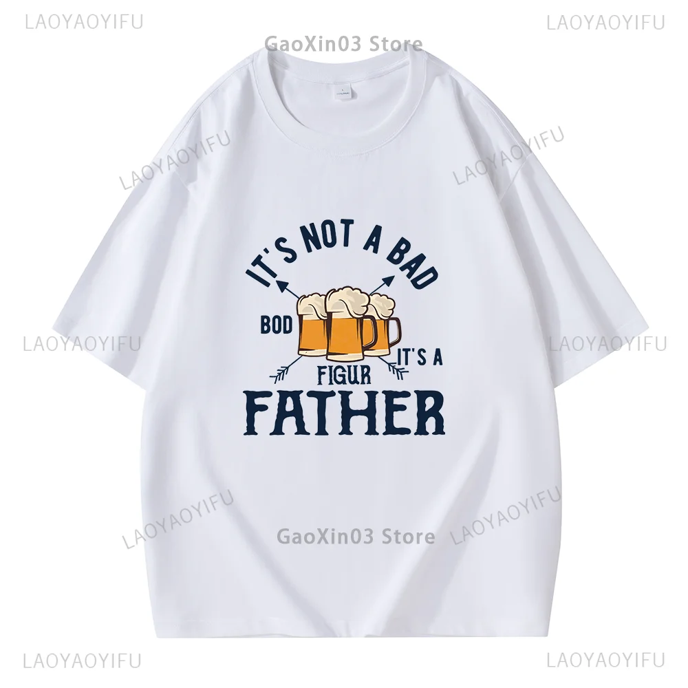 Vintage-Beer-Pattern-Print-Tops-Funny-Men-T-Shirt-It-s-Not-A-Bad ...