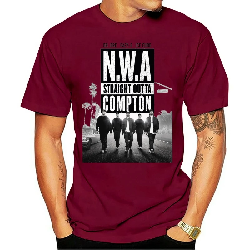 NWA-T-Shirt-Straight-Outta-Compton-American-Rap-Hip-Hop-Men-T-Shirt ...
