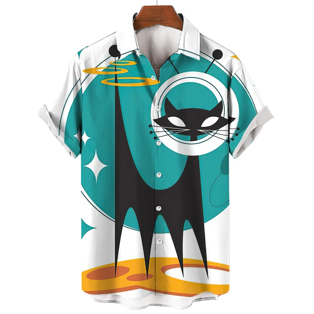 Hawaii-Men-s-Shirt-Anime-Shirt-Cartoon-Short-sleeved-Tops-Summer-Casual ...