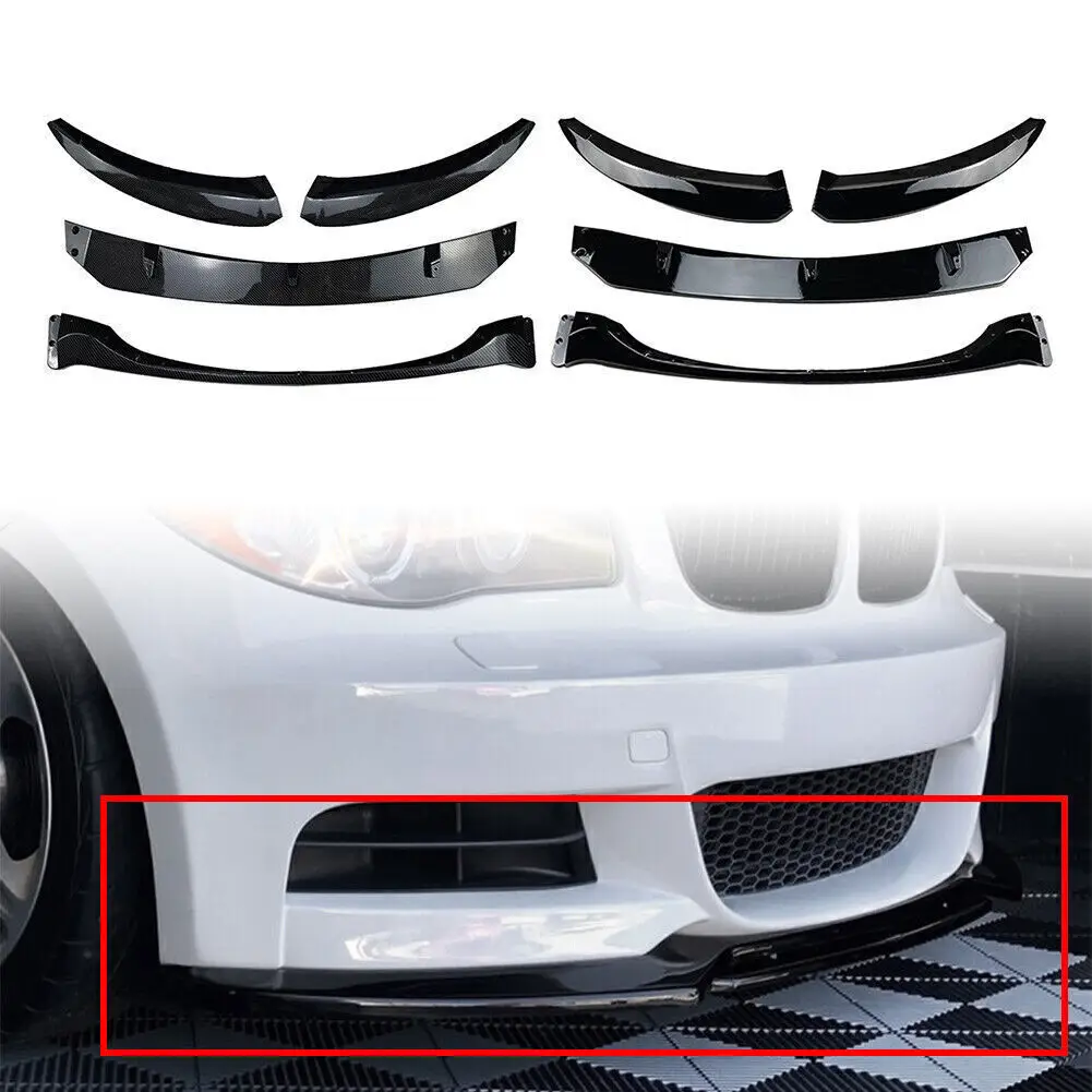 4Pcs-Front-Bumper-Splitter-Lip-For-Bmw-E82-E88-1-Series-118d-120i-120d ...