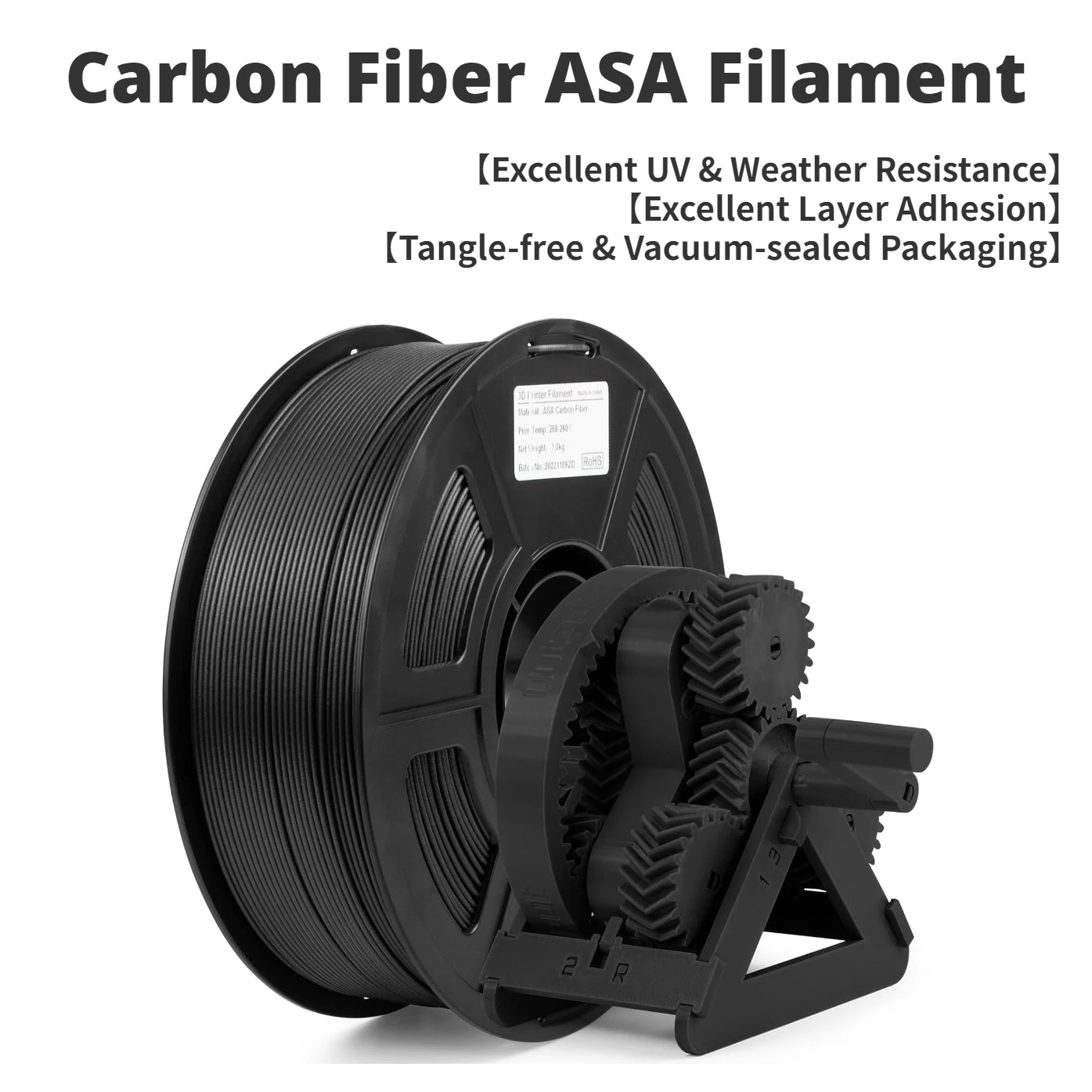 Carbon-Fiber-ASA-Filament-1-75mm-Black-ASA-with-UV-Rain-Heat-Resistant-Engineering-Filament ...