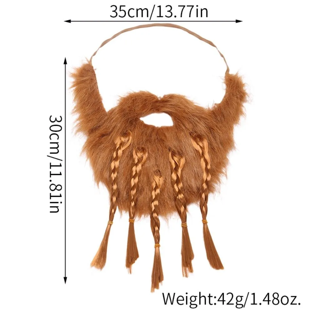 Artificia Realistic Fake Beard Funny Savage Halloween Fake Mustache ...