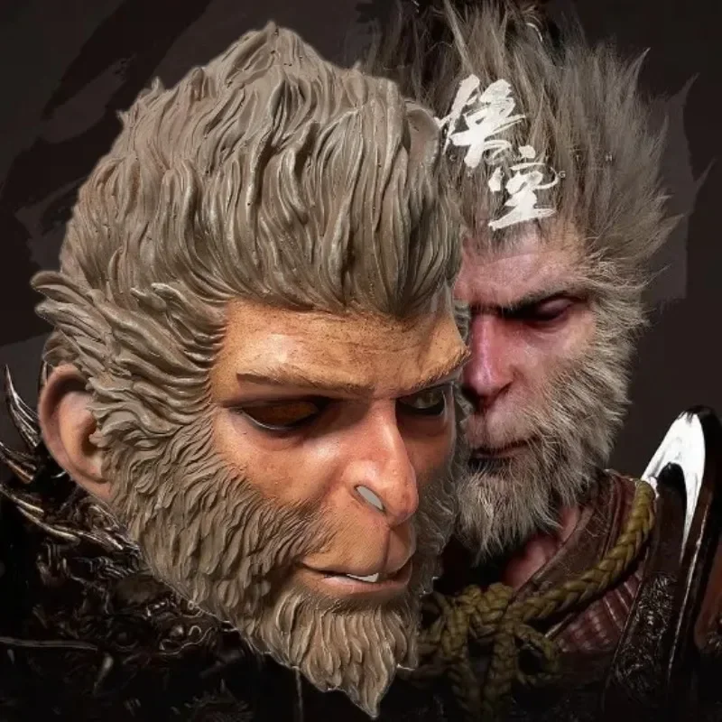 Old Man Mask Black Myth Wukong Mask Latex Full Face Mask Sun Wukong ...