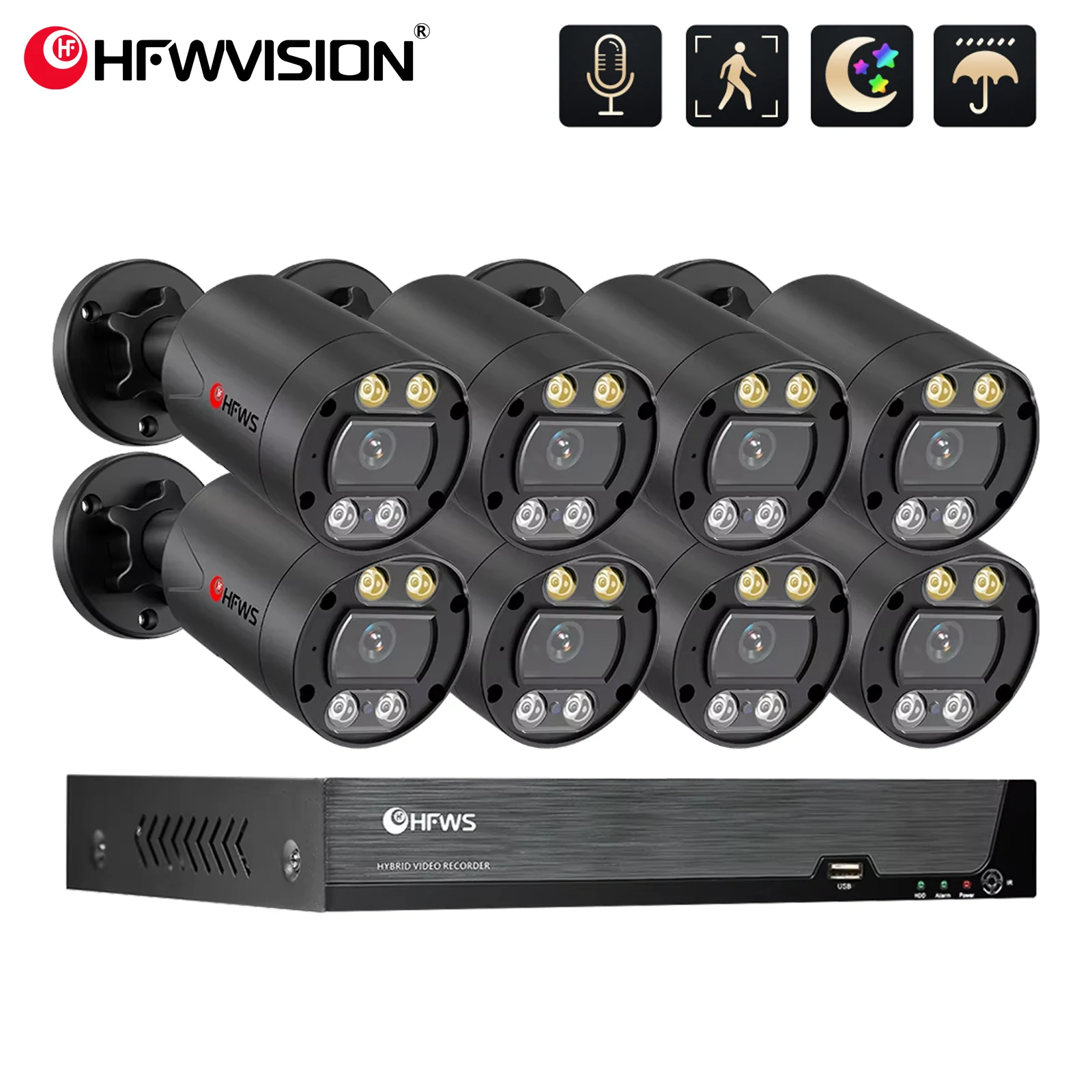 HFWVISION-4K-8MP-8CH-CCTV-Security-Camera-System-Full-Set-Outdoor-Video ...