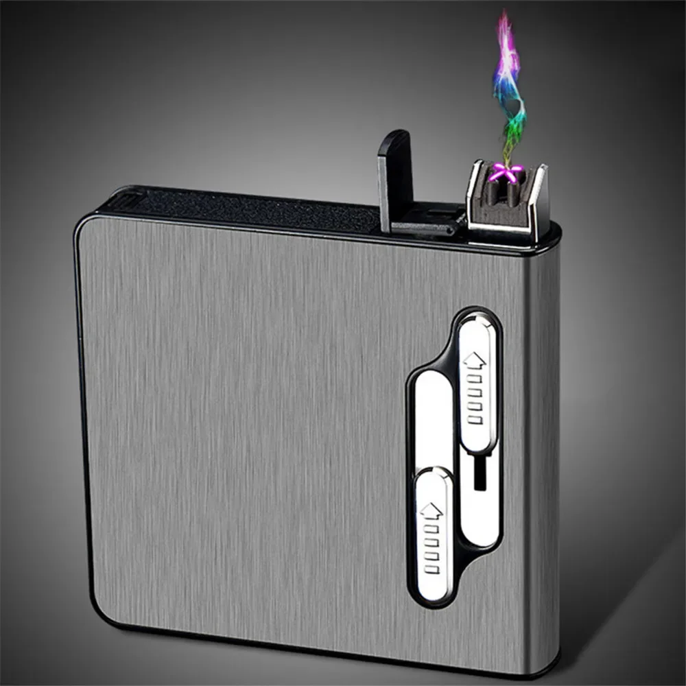 10pcs 20 Large-capacity Cigarettes USB Rechargeable Cigarette Case ...