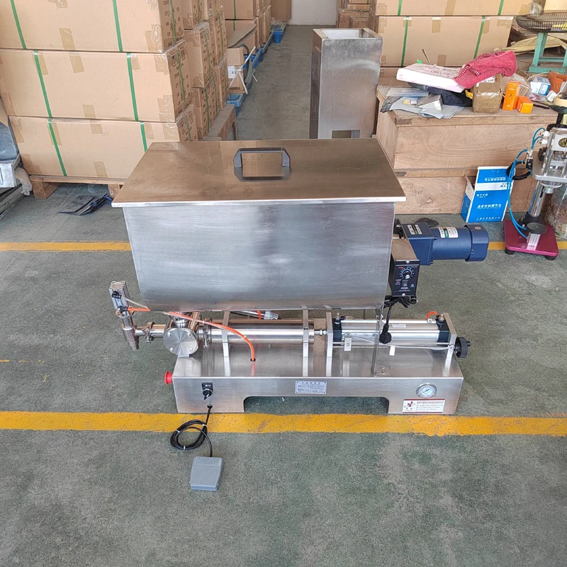 PBOBP Horizontal Pneumatic Paste Filling Machine, Chili Sauce Filling ...