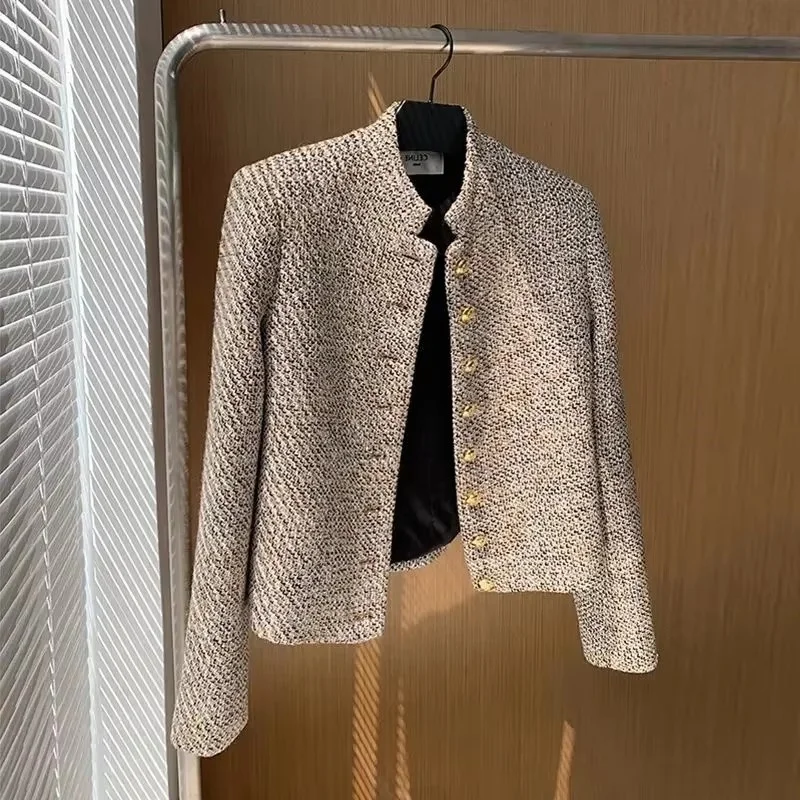 Spring Autumn Korean High Quality Short Tweed Jacket Women Casual ...