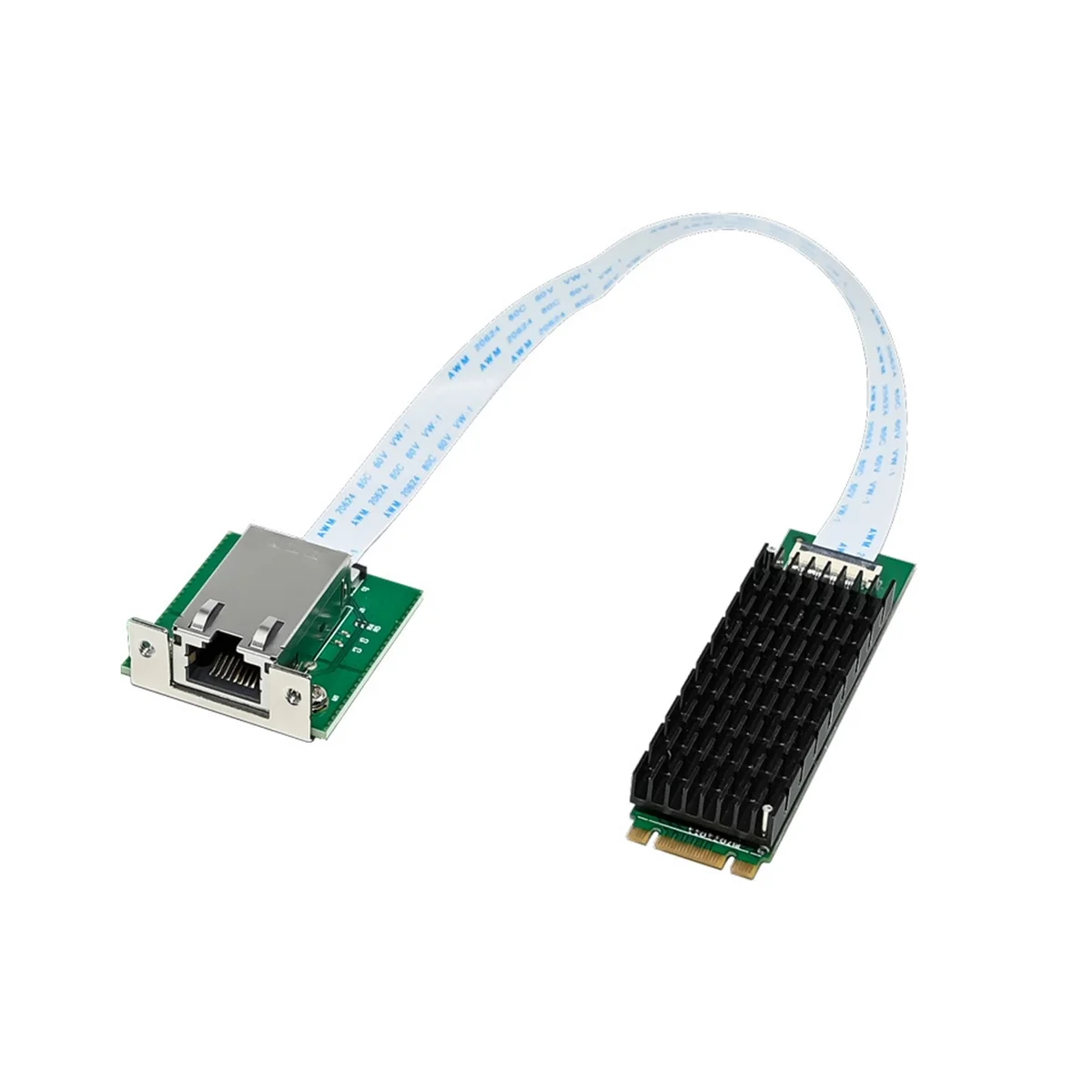 M.2 B+M Single-Port 10GbE Network Card RJ45 Ethernet Network Adapter ...