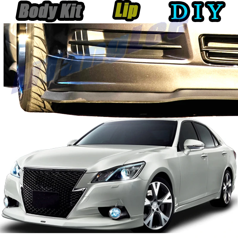Car Bumper Lip Front Spoiler Skirt Deflector For TOYOTA Crown / Majesta ...