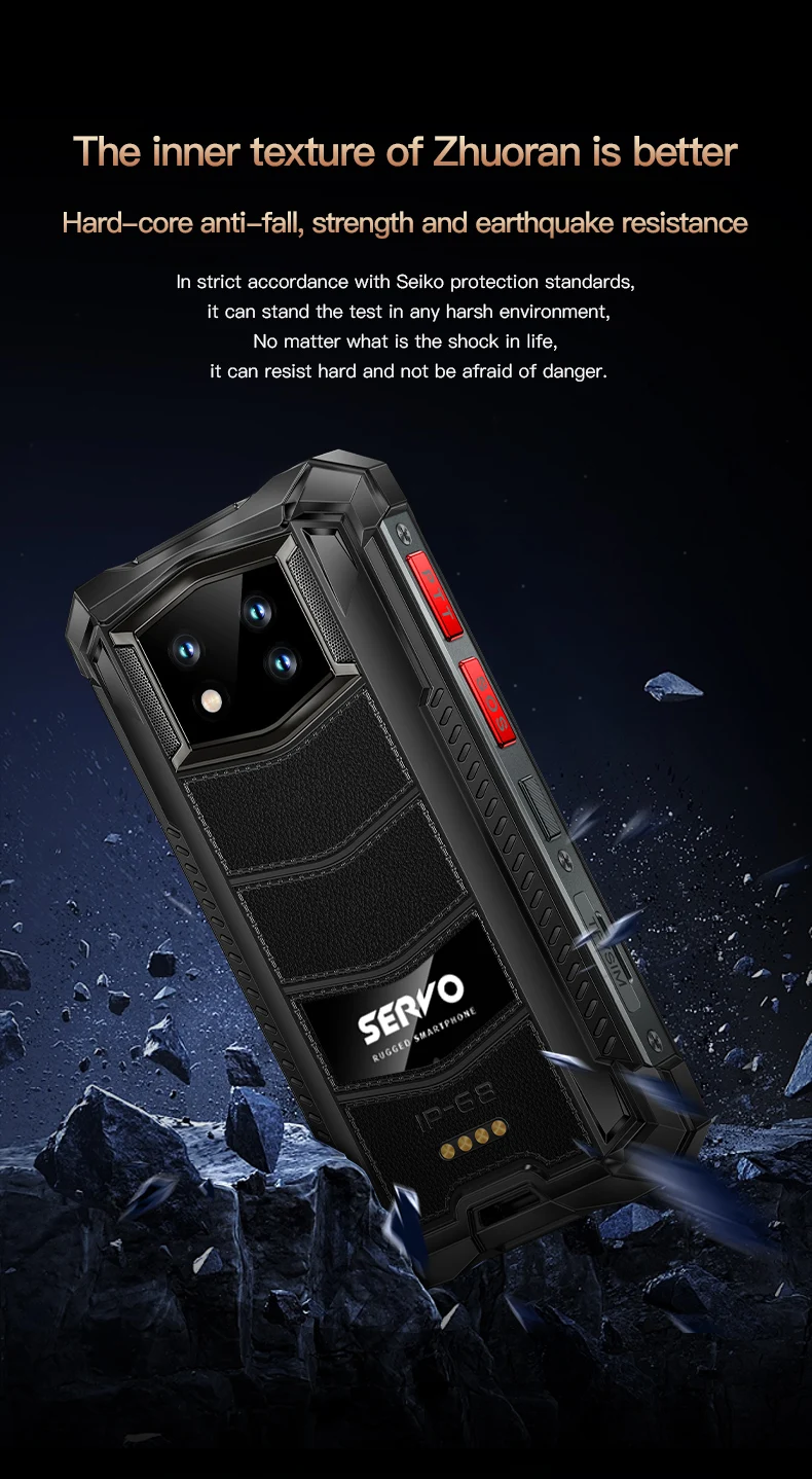 Free Gift! SERVO KING7000 IP68 Rugged 4G Small Smartphone 3.5-inch ...