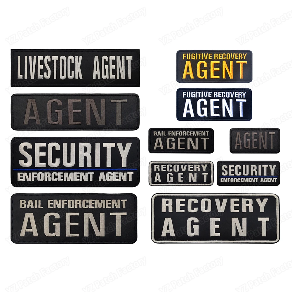 Security-Enforcement-Agent-Embroideried-Patch-Applique-Embellishment ...