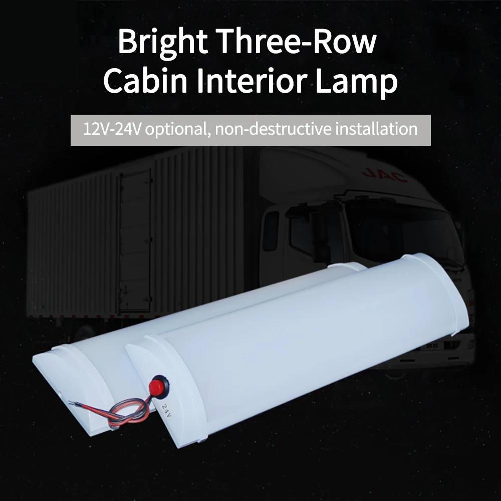 72LED-3Rows-12V-24V-Ceiling-Light-RV-Interior-Trailer-Boat-Cargo-Camper ...