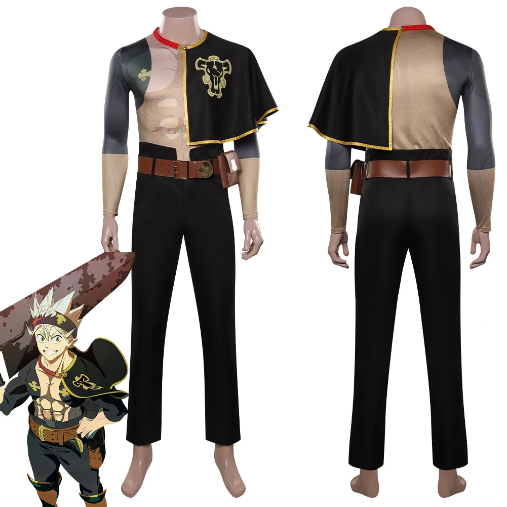 Black-Clover-Sword-of-the-King-Asta-Cosplay-Costume-Belt-Cloak-Outfits ...